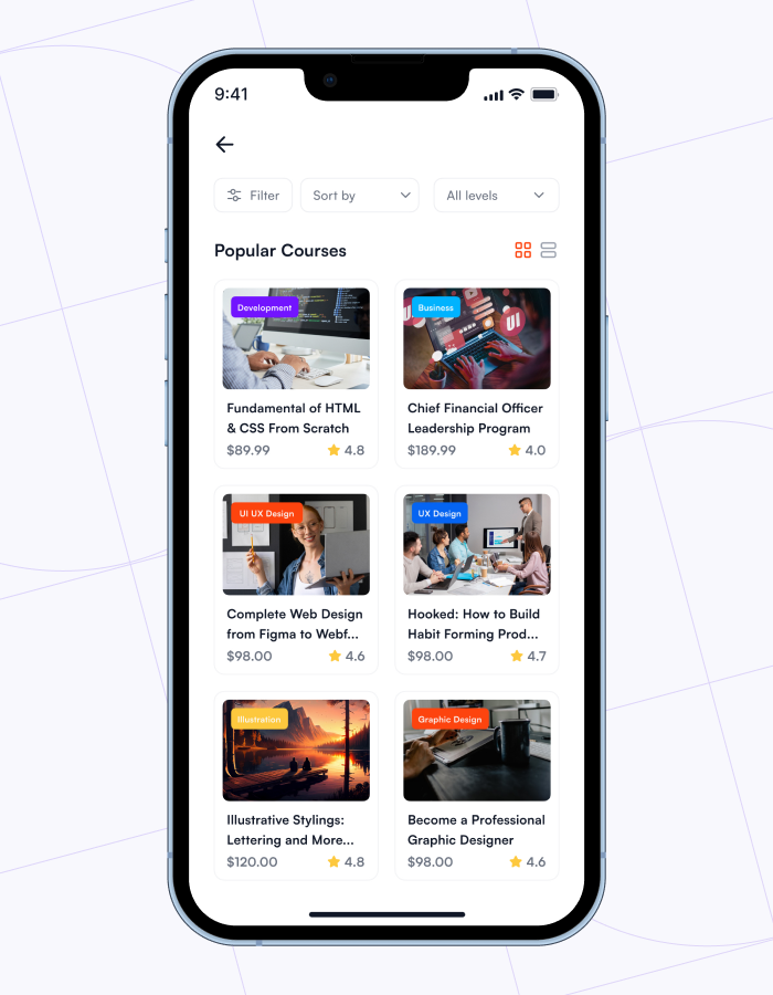 Learn Ease - Flutter Online Education Learning App Template | Educational Course App | Ui Kit by ...